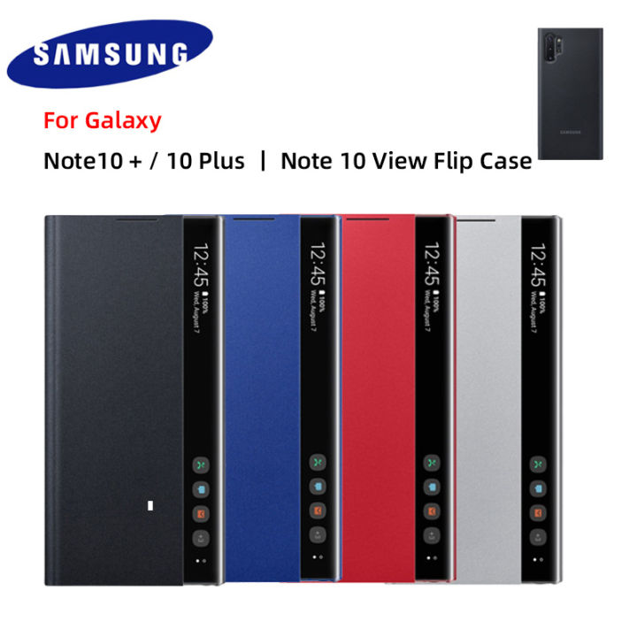 Original Samsung Galaxy note10 plus note10+ note10 Smart View Flip Case For Samsung note10 Phone ...