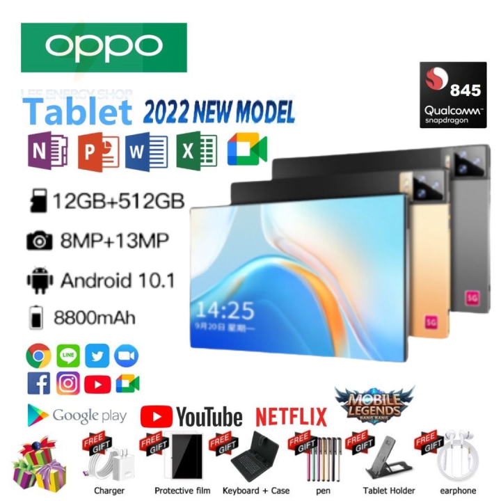 ประกัน 5ปี OPPO Tablet PC แท็บเล็ต OPPO แท็บเล็ตใหม่ 12นิ้ว รองรับภาษา ...