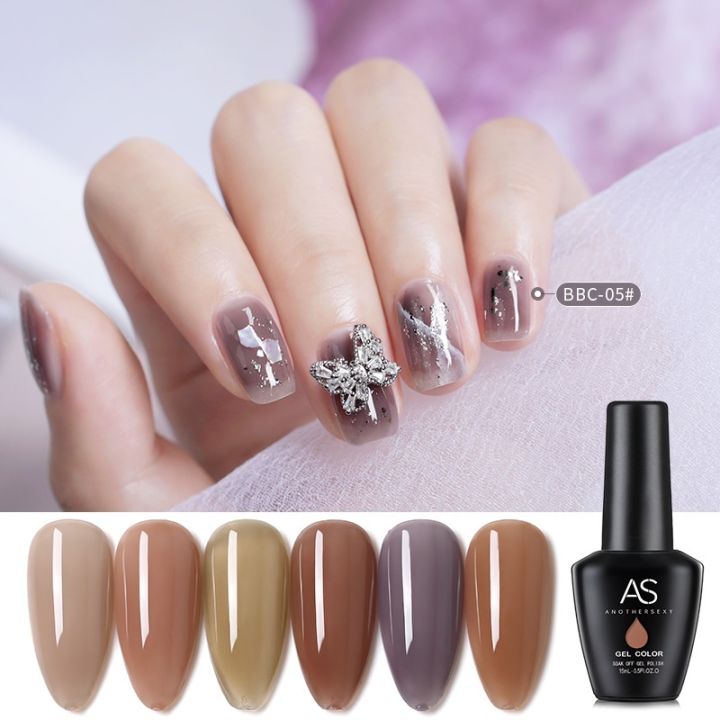AS AnotherSexy New Series Iced Tea Series BBC 6 Gel Polish Colors to ...