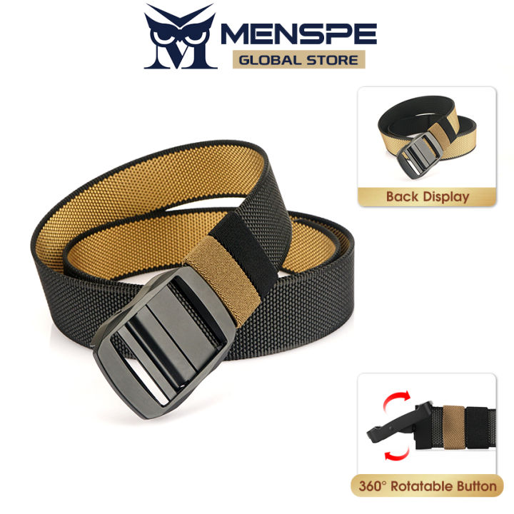 MENSPE Men Belt Outdoor Tactical Belt Adjustable Buckle Belt Rotating ...
