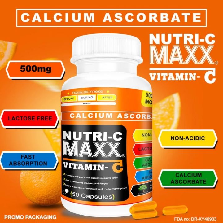 ORIGINAL NUTRI-C MAXX VITAMIN C 50 CAPSULE | Lazada PH