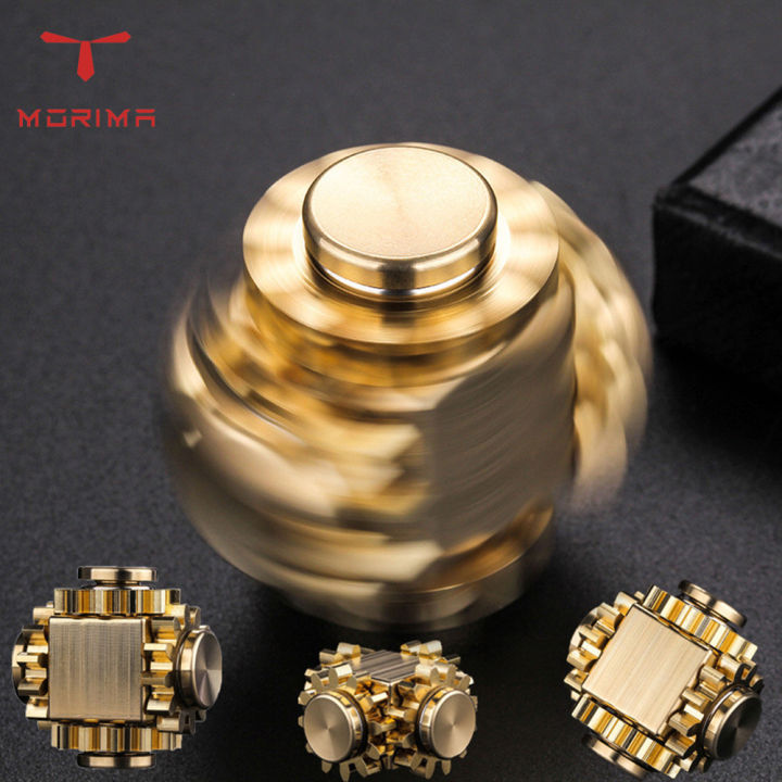Mechanical Rotation Metal Fidget Cube Gear Spinner Antistress Gyroscope ...