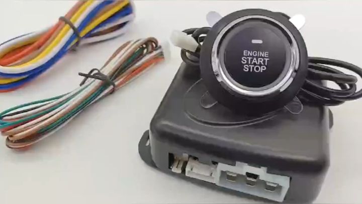 Smart RFID Car Alarm System Push Engine Start Stop Button Lock Ignition ...
