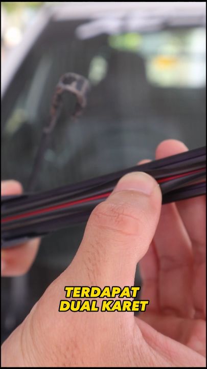 Wiper Dual Karet Double Blade Frameless Universal Cocok Semua Tipe ...