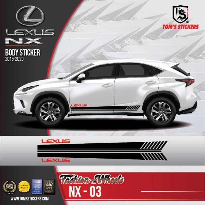 👍👍 LEXUS NX CAR BODY STICKER SET NX - 03 | Lazada