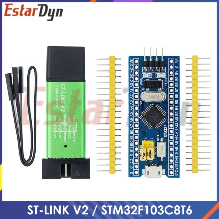 ST LINK STM32F103C8T6 ST-Link V2 Mini STM8 STM32 Simulator Download Programmer Programming ...