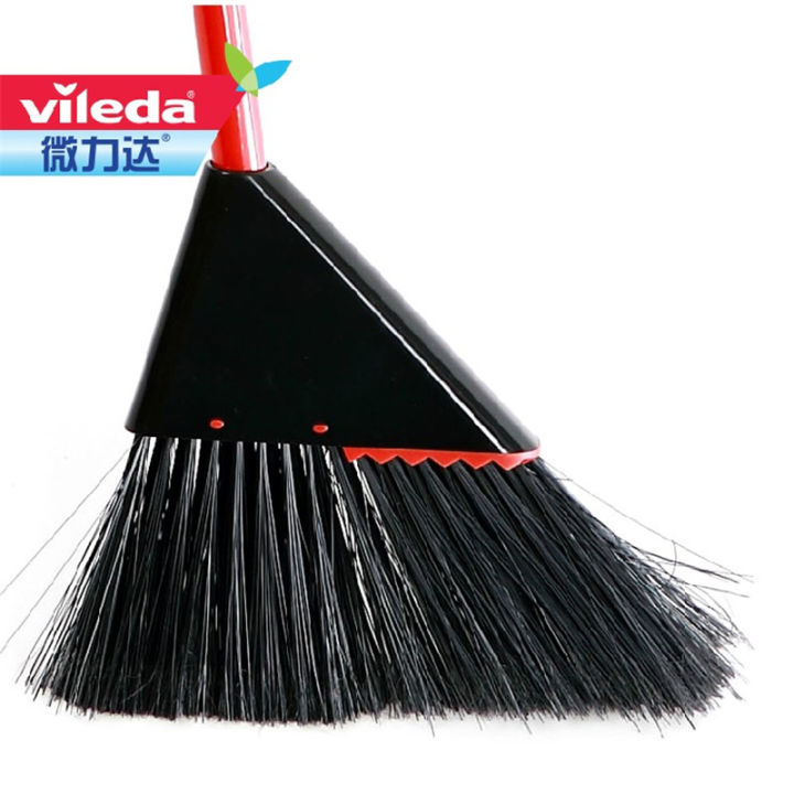 Vileda Triangle Broom And Dustpan Set Soft Bristle Sweeping Combination ...