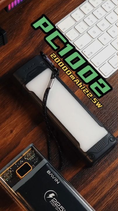 BAVIN PC1002 20000mAh Portable Powerbank 22.5W Fast Charging Built-In Dual USB Port Input ...