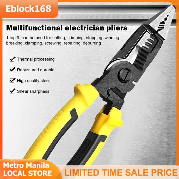 Professional Tools Wire Pliers Set Stripper Crimper Cutter Needle Nose ...