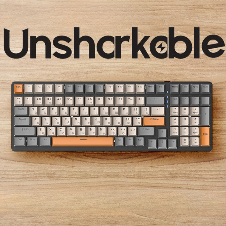 unsharkable Type-C 100 Keys Russian Gaming Mechanical Keyboard for Hot ...