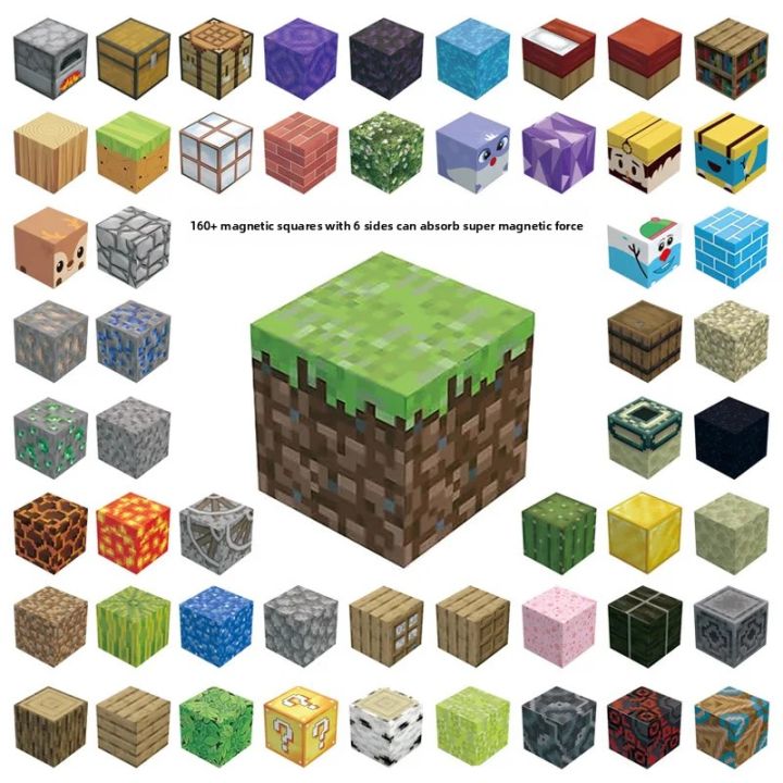 Magnetic World Cube Puzzle Mini MC World Scene Model New Year Toy ...