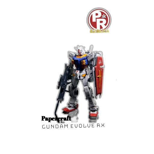 Papercraft miniatur Robot Gundam EVOLVE RX pola kertas foto A4 | Lazada ...