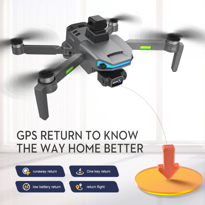 8K 5G Wifi GPS Drone HD Dual Camera 3 Axis Gimbal Professional Aerial Radar 360° Obstacle ...