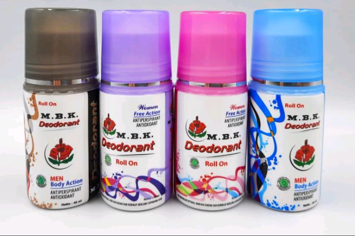 Deodorant MBK Roll On 40ML | MBK Deodorant Anti Pespirant 40ml | Lazada ...