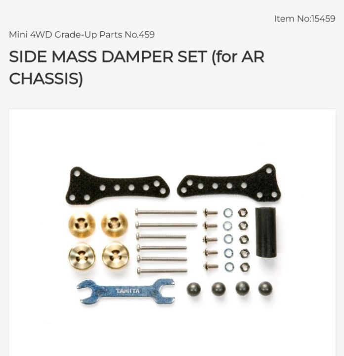 Tamiya Mini 4wd Side Mass Damper Set for AR chassis 15459 | Lazada PH