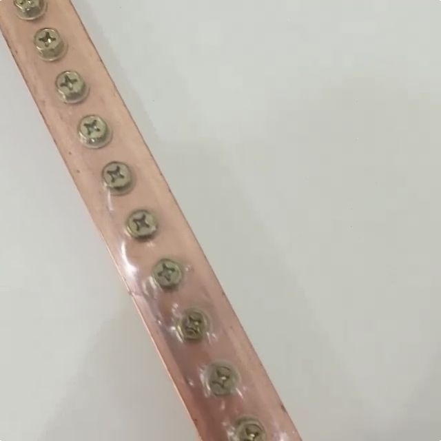 3x30/4x60 Red Copper Grounding Busbar Grounding Copper Bar Grounding ...