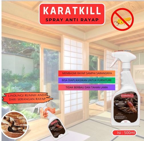 Anti Rayap Karatkill Spray 500ml/Pembasmi Rayap/Racun Rayap | Lazada ...