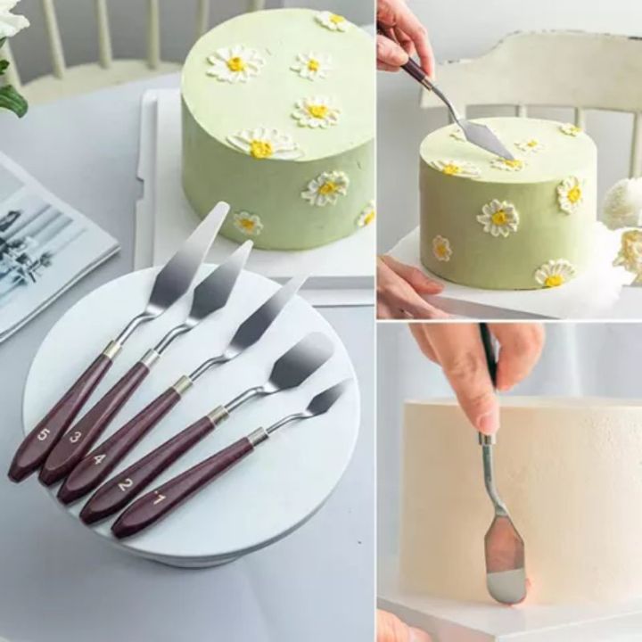 5pcs Palet Lukis/Spatula Lukis dekorasi cake | Lazada Indonesia