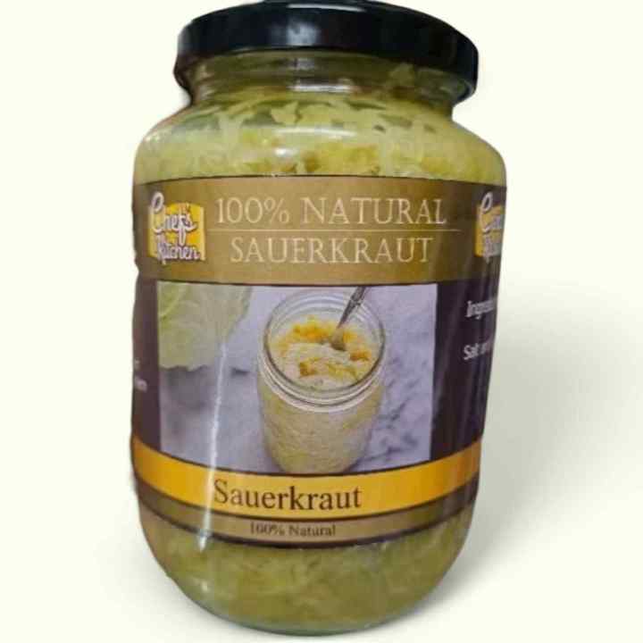 เซาเออร์เคราท์ กะหล่ำปลีเปรี้ยวในขวดโหล 485 กรัม100% Natural Sauerkraut ...
