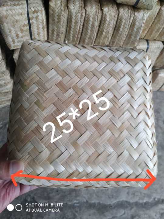 Besek Bambu Bakul 25x25x9 (isi 50 pcs) | Lazada Indonesia