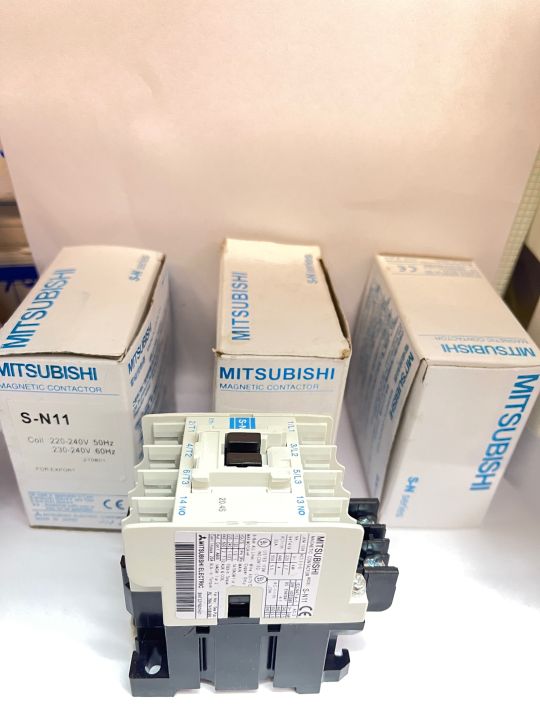 Mitsubishi sn11 S- N11 220vac 24vac 48vac 110vac 380vac 20A รับประกันนาน7วันMAGNETIC CONTACTOR ...