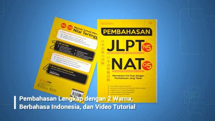 BUKU TES JLPT BUKU JLPT N5 & NAT Q5 MEMAHAMI INTI SOAL DAN PEMBAHASAN ...