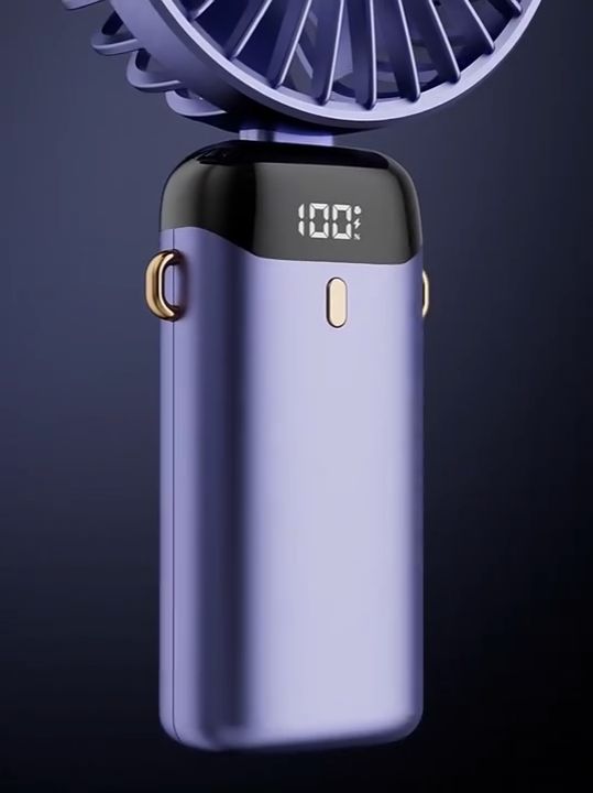 USB Handheld Small Fan Mini Portable Fan Home Rechargeable Fan Digital ...