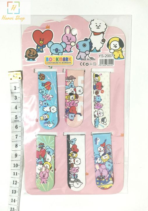 Kpop BTS BT21 Magnetic Bookmark Per 3 Pieces | Lazada PH