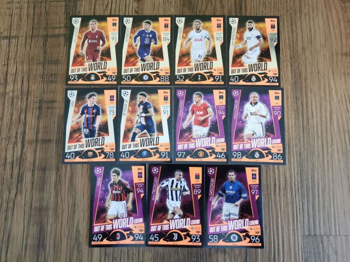 Topps Match Attax Extra UCL 2022/23 Out Of This World Shiny Cards | Lazada