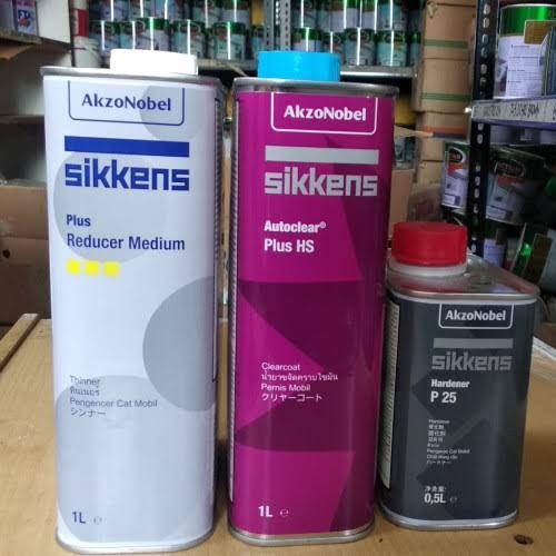 Clear Coat sikken clear sikkens hs 1liter + hardener 0.5 Plus Tiner ...