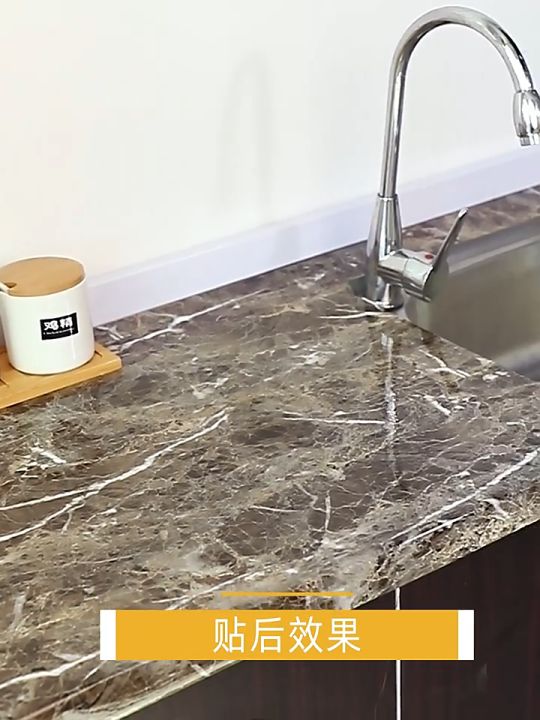 60cmx5M KYK Waterproof PVC DIY Kabinet Wallpaper Dapur Sticker Tahan ...