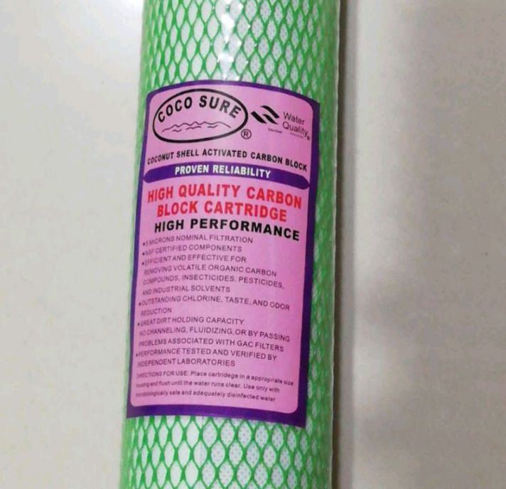 Cocosure Carbon Block Filter CTO 20" SL Coconut Activated Carbon ...