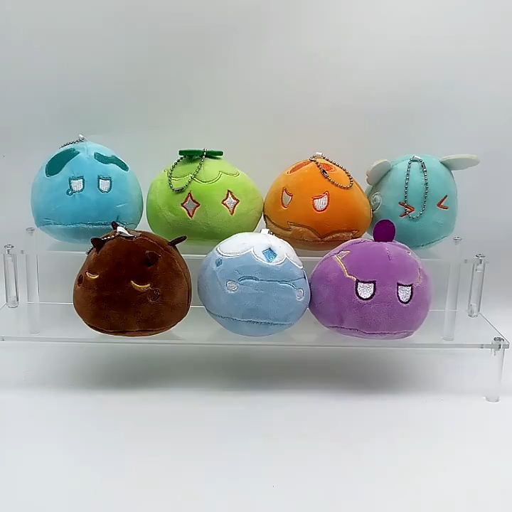 Genshin Impact Inspired Slime Plush Keychain Stuffed Toy 4inches ...