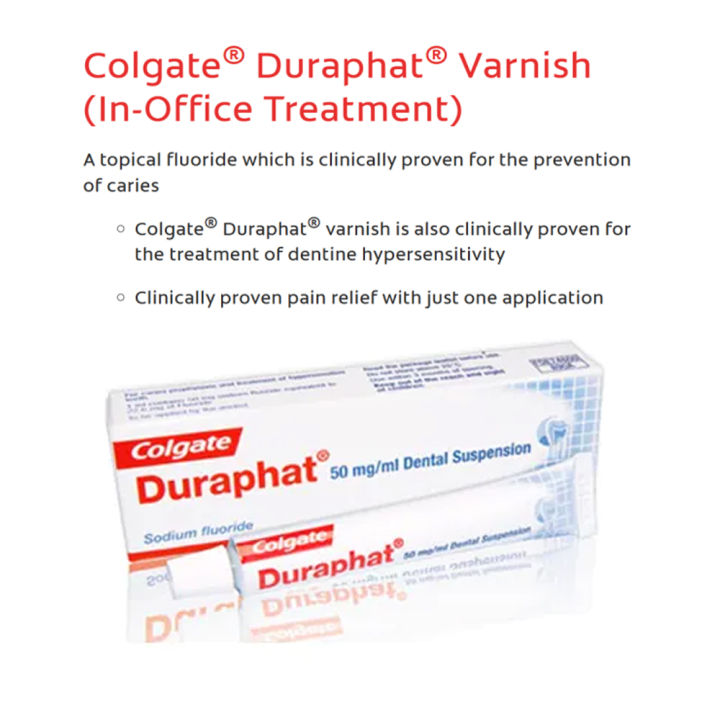 Colgate Duraphat 22600 ppm Fluoride Varnish (10ml) toothpaste gel ...