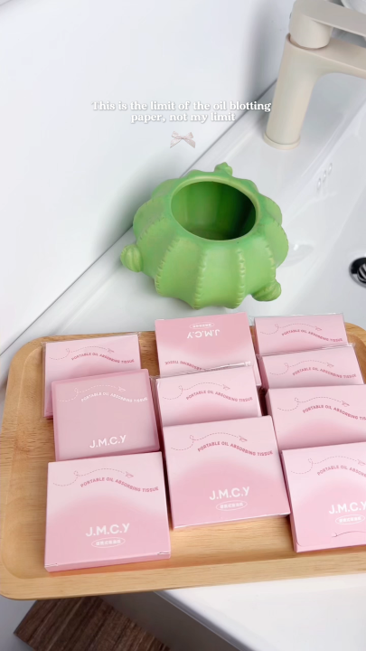 【New Arrival】JMCY 3-in-1 Oil Control Blotting Paper with Mirror & Puff ...