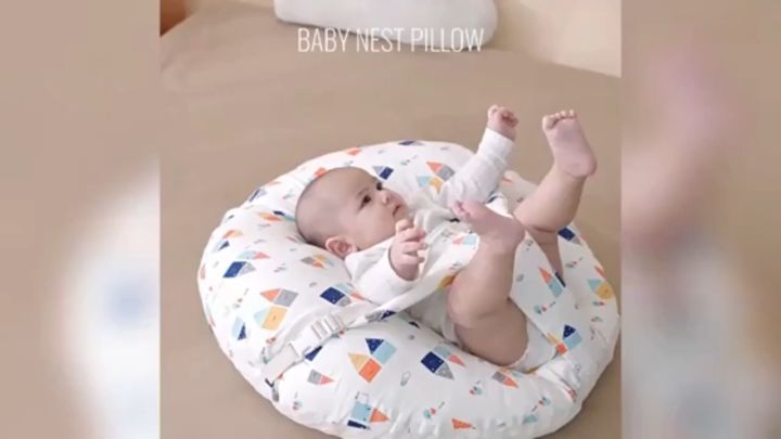 Newborn Baby Anti-spitting Milk Pillow 15° Slope Feeding Master Pillow ...