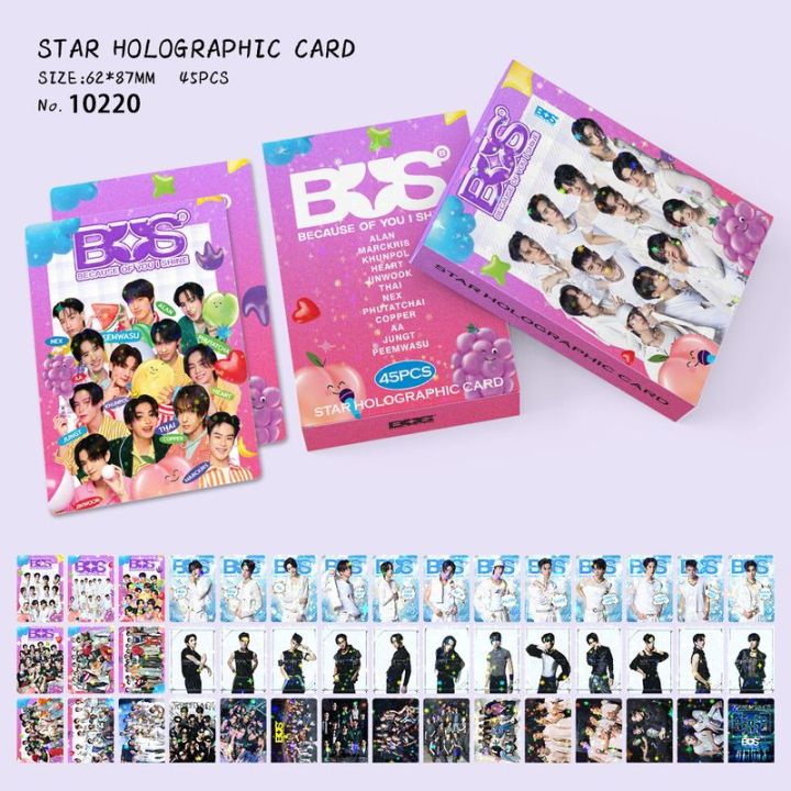 ENSOLEILE 45 Thailand Men's Group BUS Support Cards star Flash Cards ...