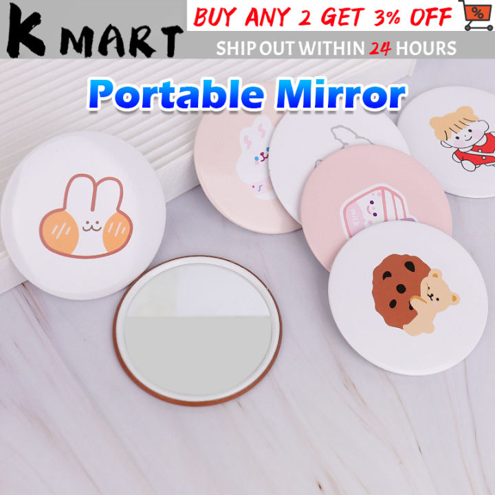 Cartoon Mini Portable Mirror Convenient Circular Hand Mirror Pocket ...