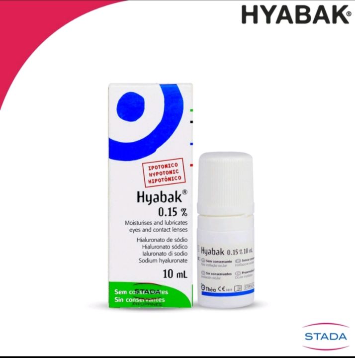 STADA Hyabak 0.15% 10ml Preservative Free Eye Drops | Lazada PH