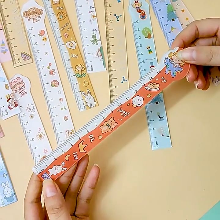 15CM Cartoon Ruler Students Cute Ruler Plastic School Office Supplies ...