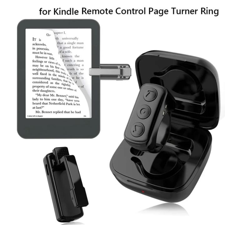 Remote Control Page Turner Ring Bluetooth-Compatible 5.0 Scrolling Ring for TikTok Camera ...