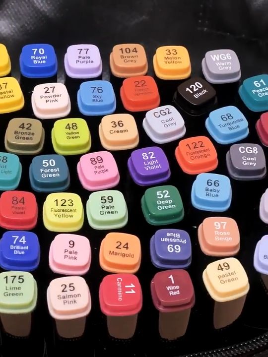 24/36/60/80/168Color Mark Pen Alcohol Marker Art Marker Highlighter Pen ...