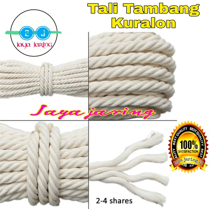 TALI TAMBANG KURALON 6MM,TALI BAHAN KATUN ATAU KAIN 6MM/TALI TAMBANG ...