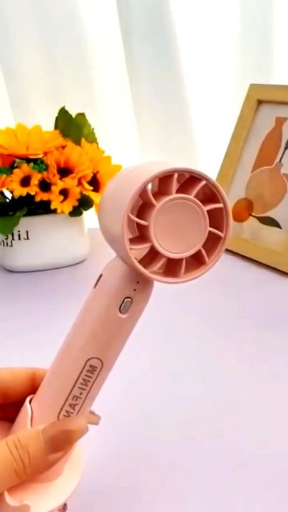 Turbine Handheld Small Fan Usb Mini Desktop Portable Silent Stand ...