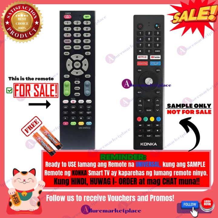 KONKA Smart Android TV Remote Control Ready to use Universal for KONKA ...