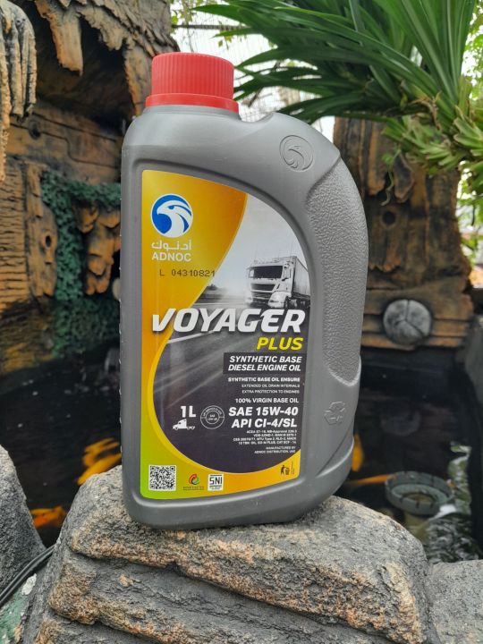 ADNOC VOYAGER PLUS 15W-40 API CI-4 / SL 1 liter | Lazada Indonesia