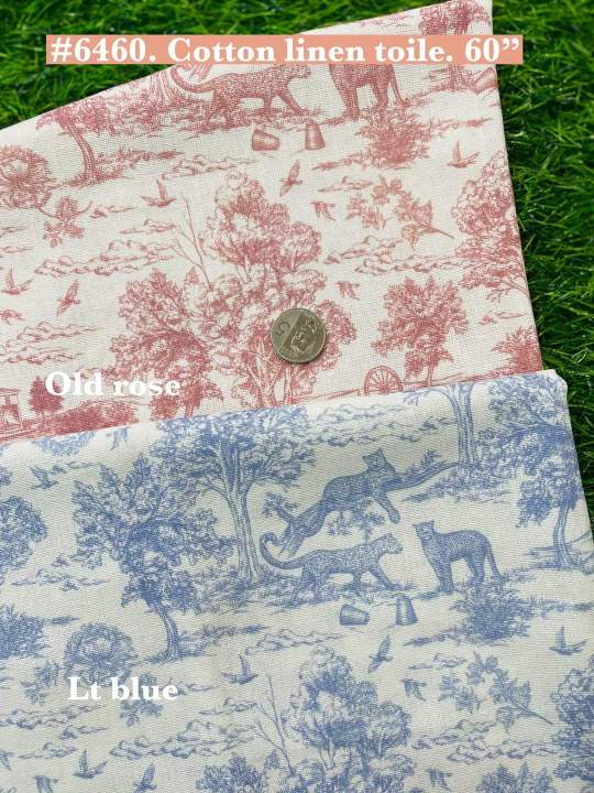 #6460 Cotton Linen Toile 60"width | Lazada PH