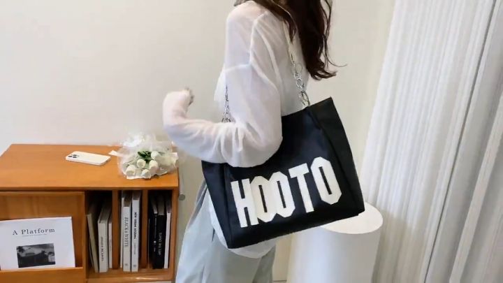 กระเป๋าสะพายข้าง จุของได้เยอะ สไตล์เกาหลี เรียบง่าย มีซิป สําหรับ ...