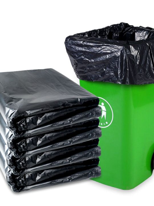 Large Thickened Black Garbage Bags 120x140 240L Capacity for Commercial ...