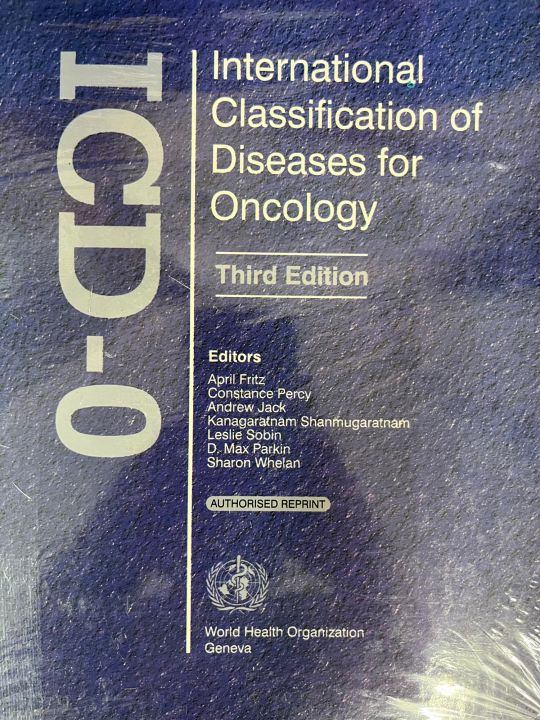ICD-O International Classification of Diseases for Oncology third ...